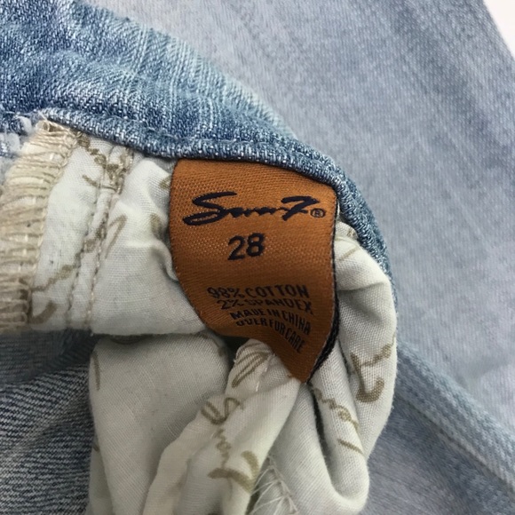 Seven7 | Jeans | Seven 7 White Washed Blue Jeans Size 28 | Poshmark